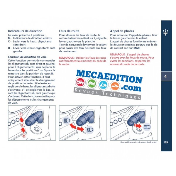 manuel d'utilisation pour Maserati quattroporte