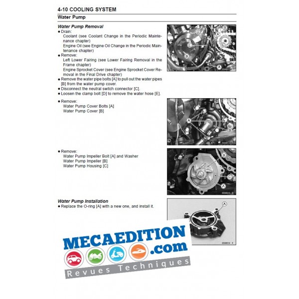 revue technique et manuel d'atelier pour kawasaki z1000 sx