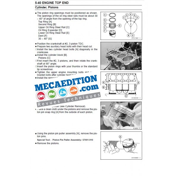 revue technique et manuel d'atelier pour kawasaki z1000 sx 2017